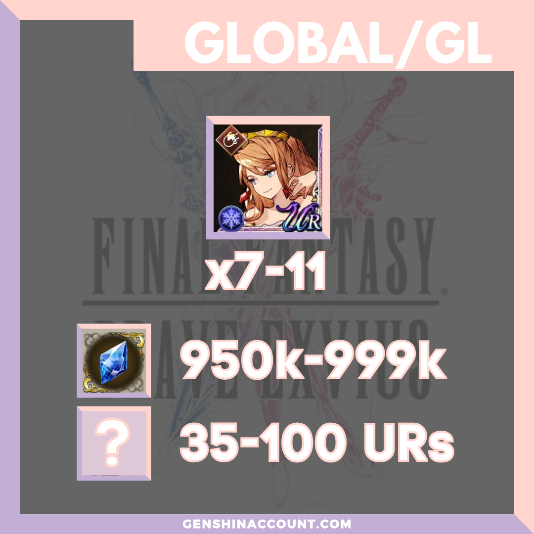 FFBE WAR OF THE VISIONS Starter Account - Mediena (Global) – Genshin Account