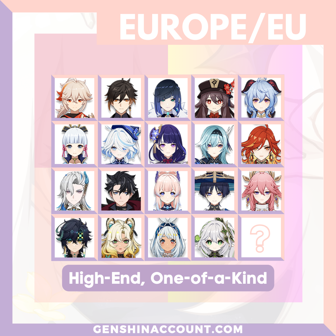 Genshin Impact High-End Farmed Account - META Banner One-of-a-Kind ( E – Genshin Account