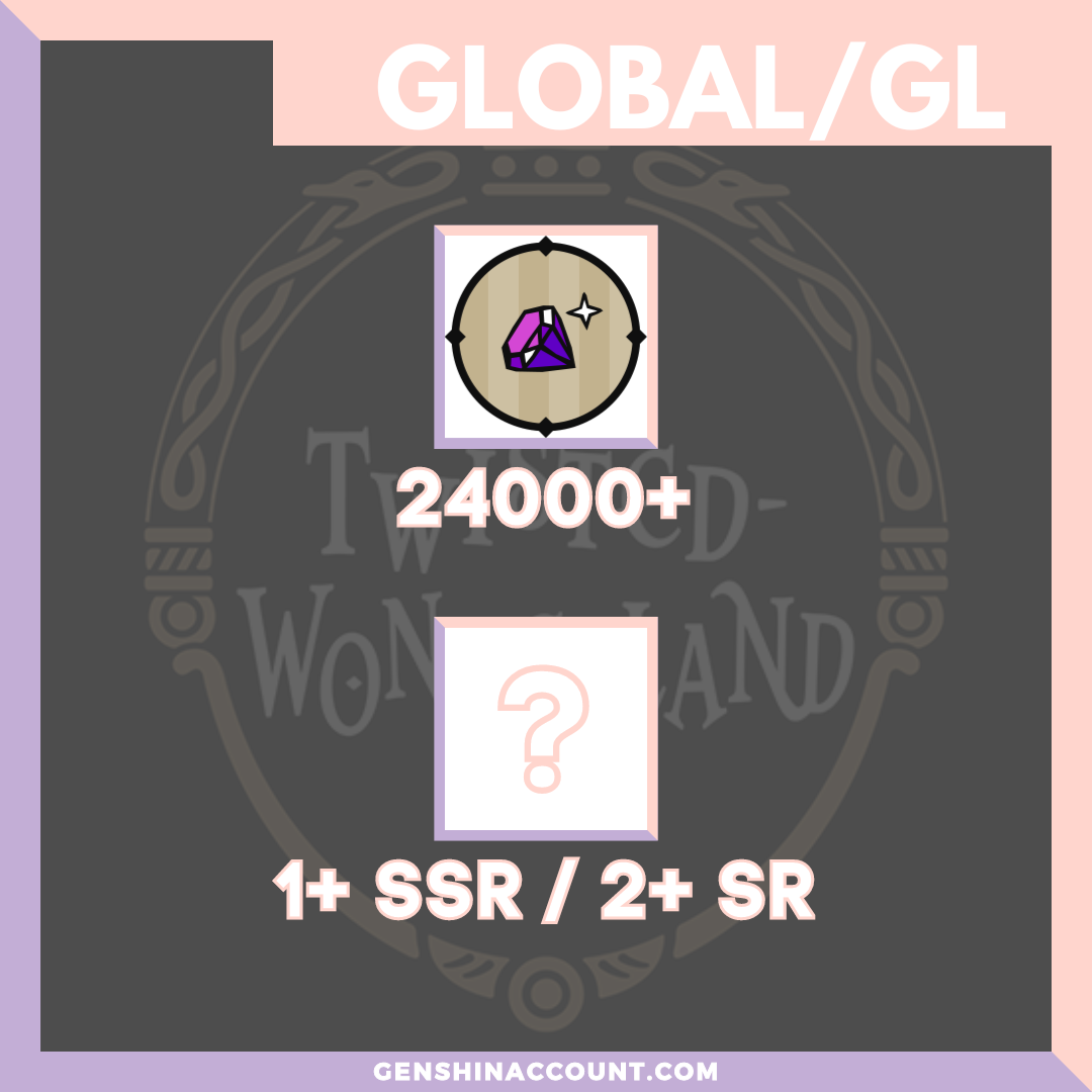 Disney Twisted-Wonderland Gems Starter Account - Selection 1 ( Global ...