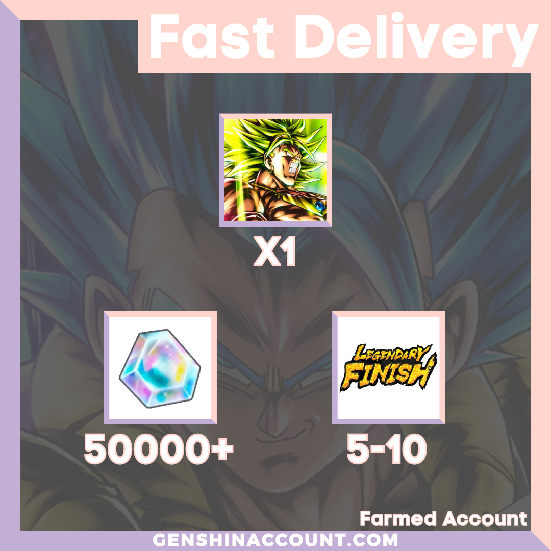 DRAGON BALL LEGENDS - UL Legendary Super Saiyan Broly (Purple) Farmed ...