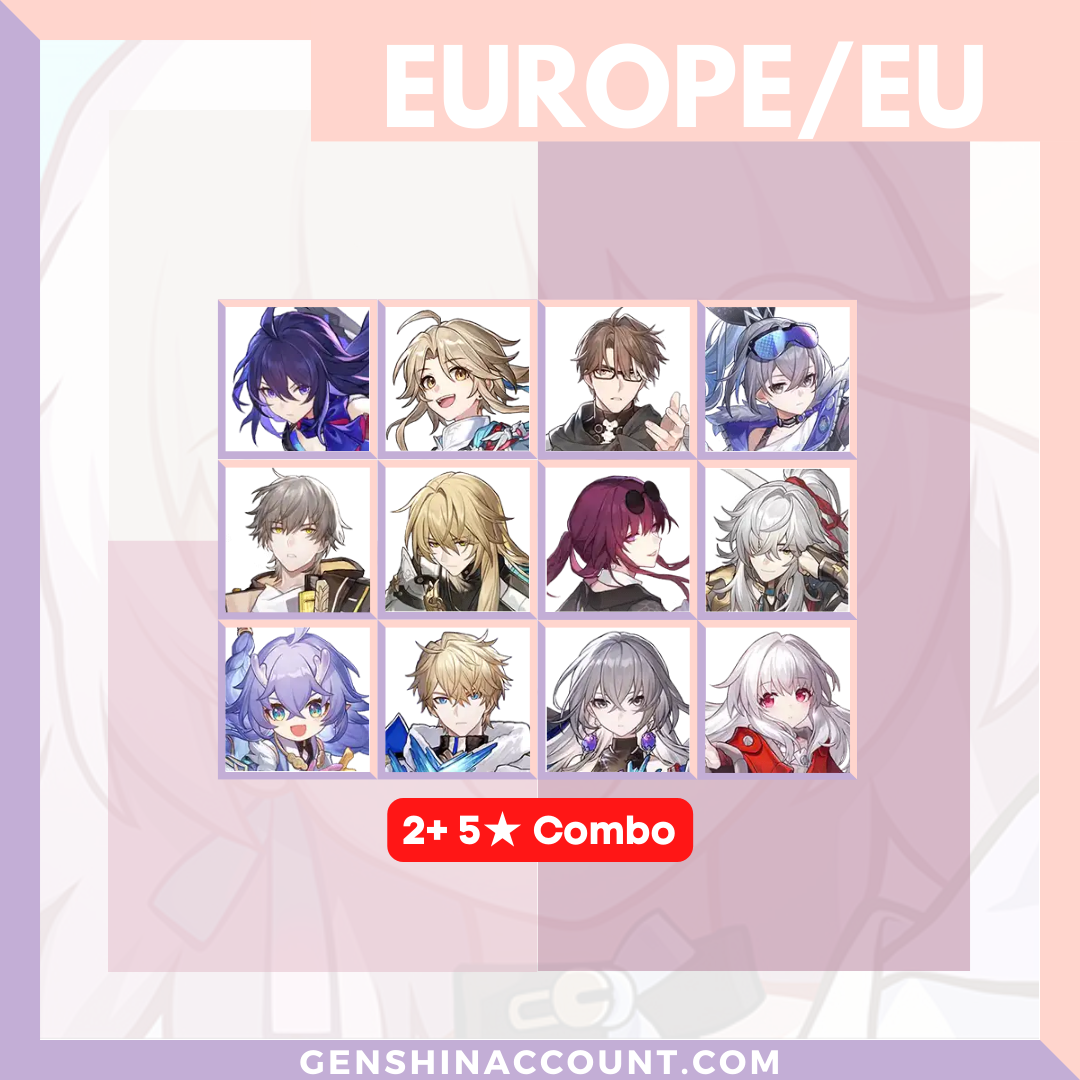 Honkai: Star Rail Character Combo HSR Starter Account ( Europe ...