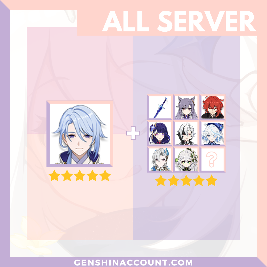 Genshin Impact Kamisato Ayato Account ( America | Europe | Asia ...