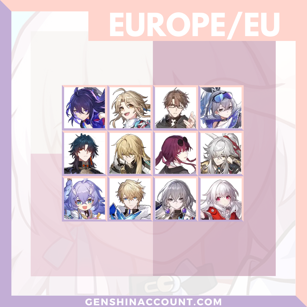 Honkai: Star Rail Single Character HSR Reroll Starter Account ( Europe ...